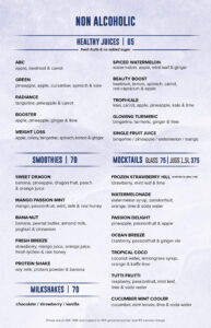VIP Drink Menu - FINNS Beach Club