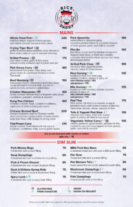 VIP Food Menu - FINNS Beach Club