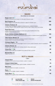 VIP Food Menu - FINNS Beach Club