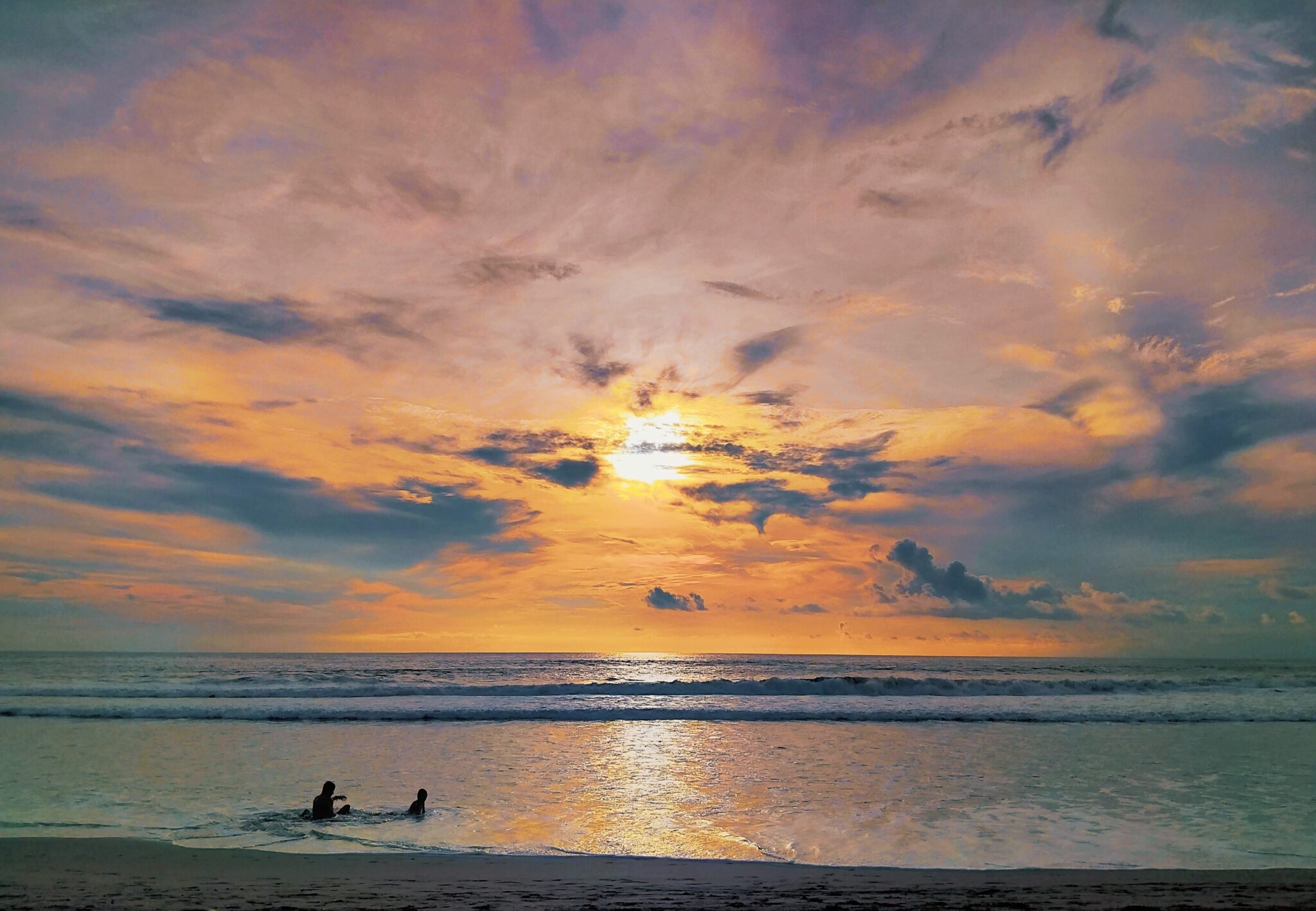 Batu Belig Beach: Sunset Scene Without Crowds In South Bali