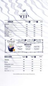 VIP Drink Menu - FINNS Beach Club